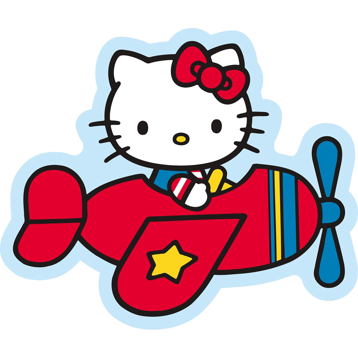C&D Visionary Stickers-Hello Kitty Plane - Walmart.com