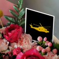 3drose, Silhouette Image of a Transport, Cargo Helicopter. Yellow on ...