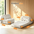 BORGEBY Folding Sofa Bed，Convertible Sleeper Chair with Back Support ...