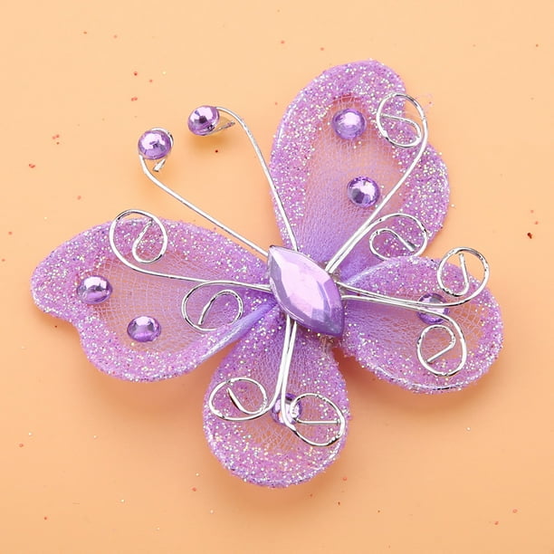Mesh Wire Butterfly,24pcs Sheer Mesh Wire Mesh Wire Glitter Butterfly ...
