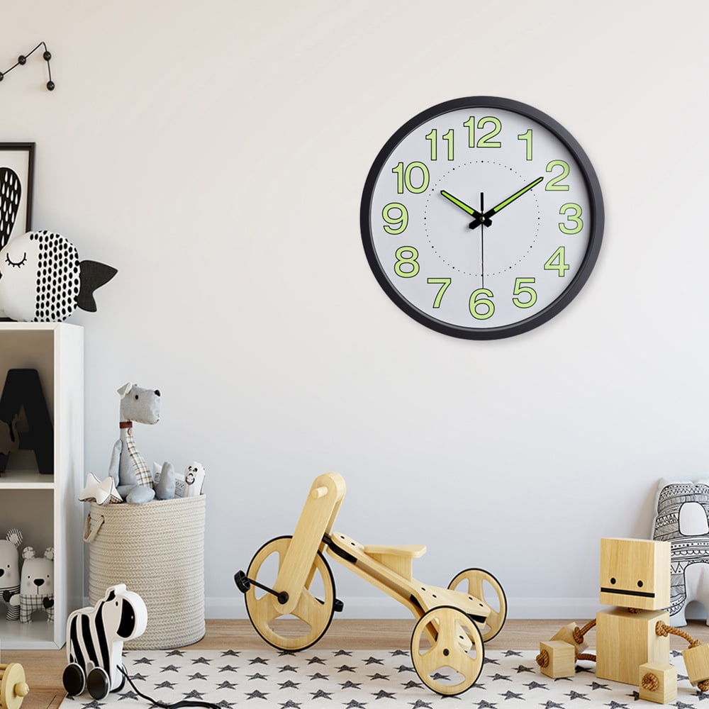 30CM Luminous Hanging Clocks Round Wall Electronic Clock for Porch ...