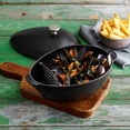 Staub Cast Iron 2-qt Mussel Pot - Matte Black - Walmart.com