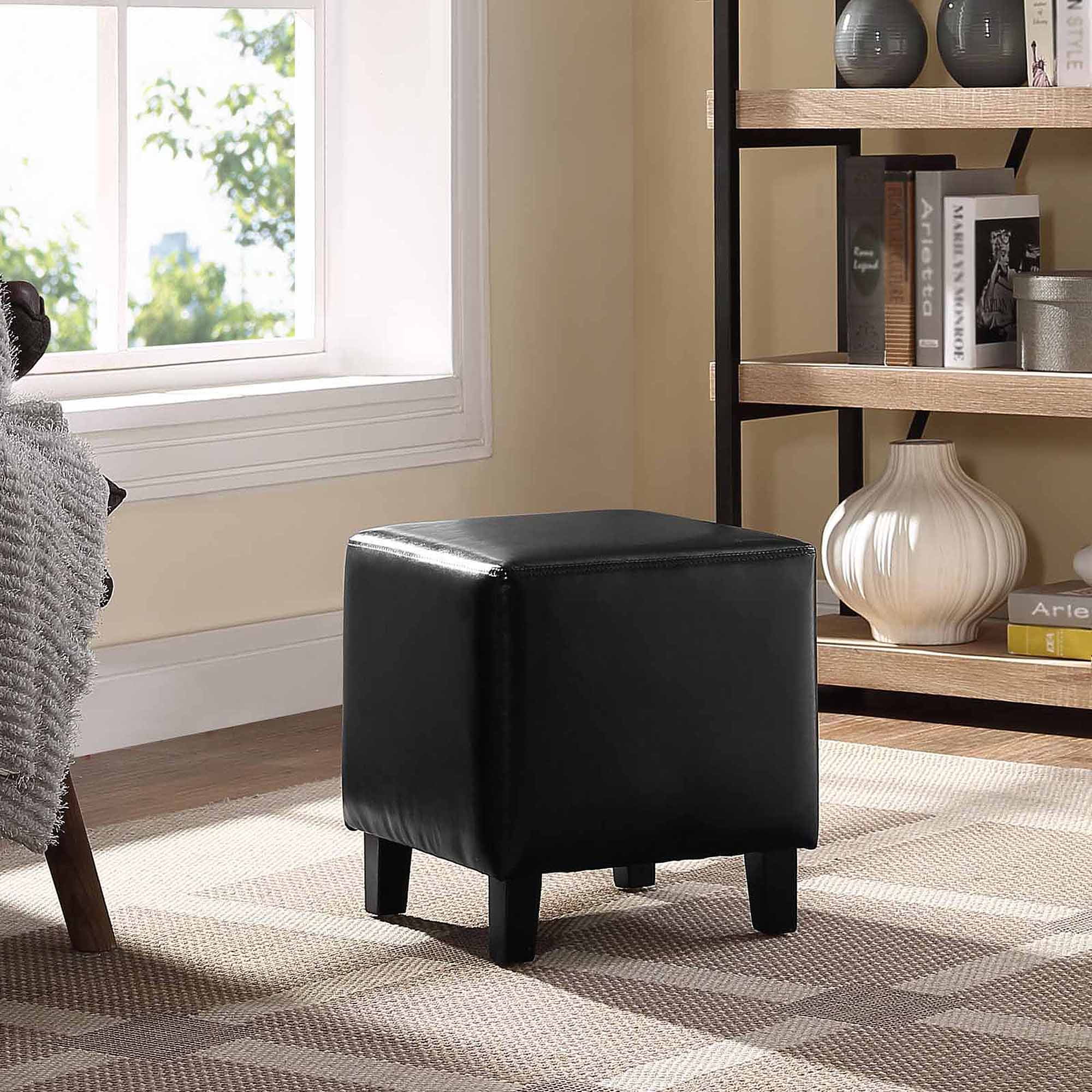 Modway Lodge Leatherette Ottoman Cube, Multiple Colors - Walmart.com