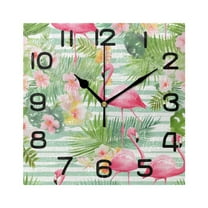 FLAMINGO Wall Clock pink flamingos kitchen decor gift - Walmart.com