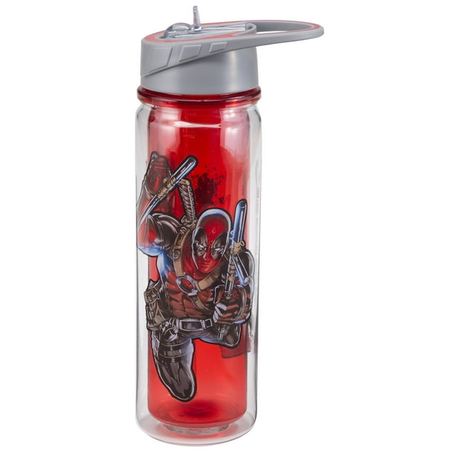 Marvel Deadpool 18 Oz Tritan Water Bottle (Vandor) - Walmart.com