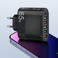 Standard 65W 5USB + Type-c mobile phone charger multi-interface charging head America and ...