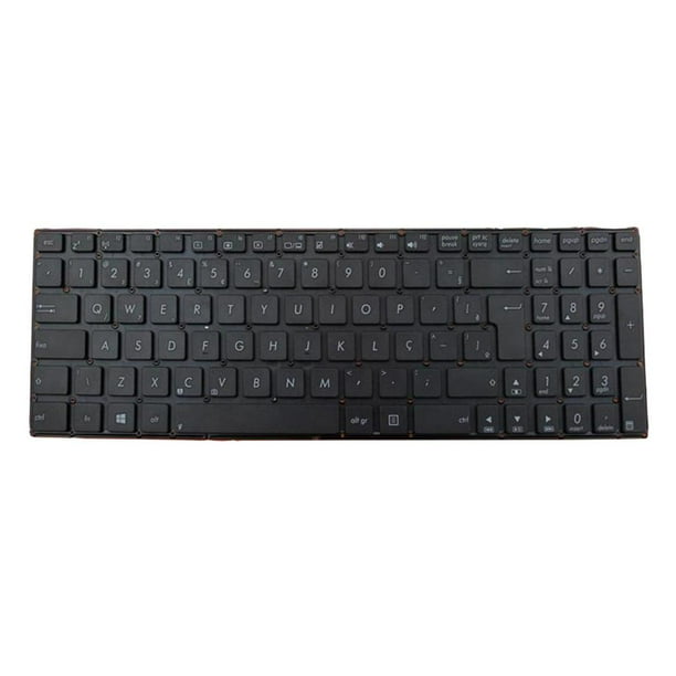 Brazilian Portuguese Layout Replacement Laptop Keyboard Glossy Black ...