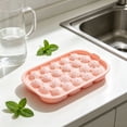 Silicone Ice Ball Mold Tray - Easy Release Stackable Round Sphere Maker ...