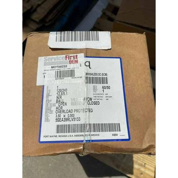 NEW GENTEQ Programmable Blower Motor 1HP, 120/240V, MOT09233 ...