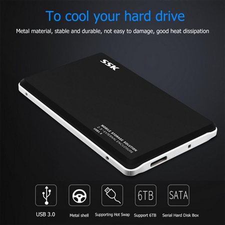 Jinveno SSK HE-V300 2.5 Inch SATA SSD HDD Enclosure USB 3.0 External ...