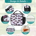 ALAZA Leopard Cartoon Cars Insulated Lunch Box Lunch Bag Cooler Tote ...