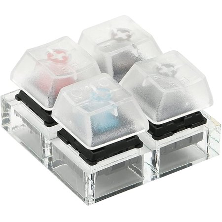 4 Key Caps Mechanical Keyboard Switches Tester mpler Acrylic Caps Clear ...