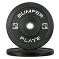 CAP 160lb Olympic Bumper Plate Weight Bundle, (2 x 10lb, 2 x 25lb and 2 ...