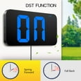 JUNCHI-Digital Clock for Wall with Auto-Dimming, Week, Support Standard ...
