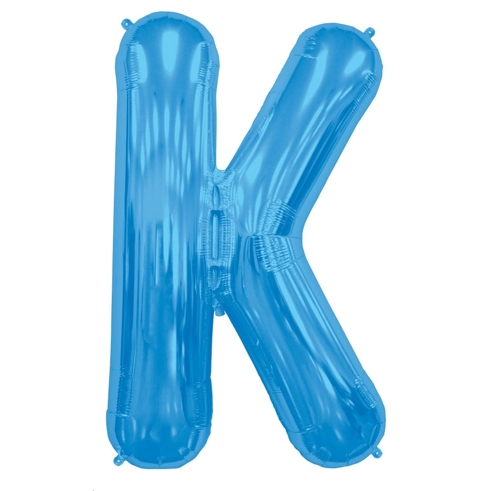 Northstar Alphabet Letter K Shape Solid Jumbo Helium 34" Foil Balloon ...