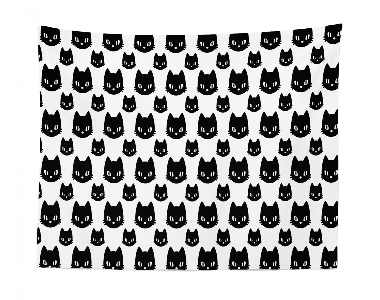 Kitty Tapestry, Cartoon Design Composition of Charming Cats on Sandwich ...