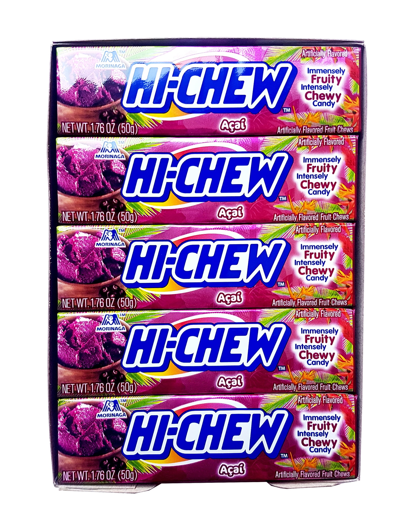 Hi-chew Açaí with Chia Seeds Chewy Fruit Candies 1.76 oz. bar By ...