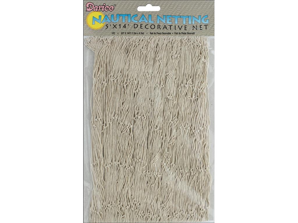 Darice Nautical Netting 5'x14' Ivory - Walmart.com