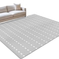 Grey Faded Stripes 2.7'x5' Rug for Office Desk Chair Area Small Bedroom ...
