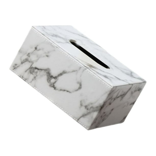 relayinert Tabletop Tissues Storage Box Leather Dust-proof Toilet Paper ...