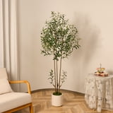 6 Feet (72'') Artificial Olive Tree Fluffy Plants Indoor for Home ...