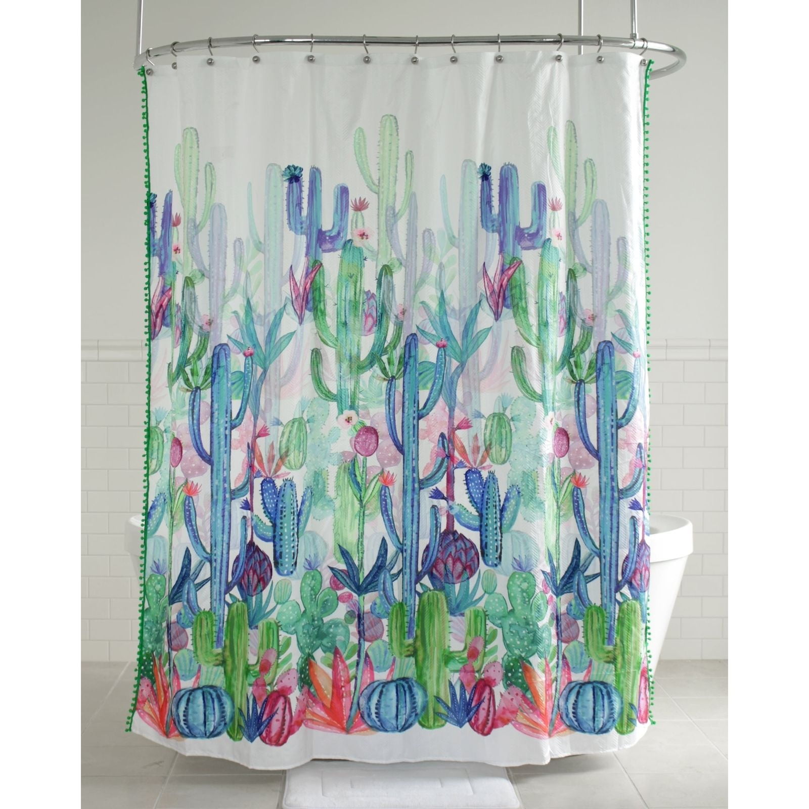 SPLASH BATH SHOWER CURTAIN PEVA VINYL - GOBI CACTUS - 70 x 72 NEW ...