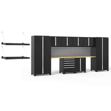 Muscle Rack 36"W x18"D x72"H Welded Storage Cabinet - Matte Black ...
