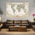 WCIC 150*100cm Vintage World Map Large Art Poster Prints Home Wall ...