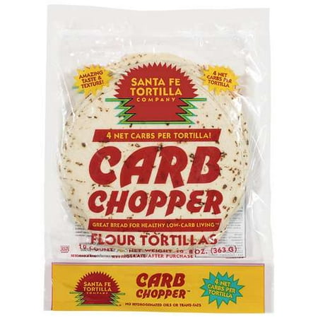 Santa Fe Tortilla Company Carb Chopper Flour Tortillas, 10 ct, 12.80 oz ...