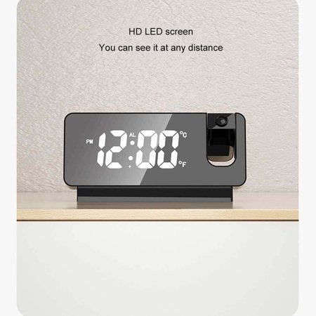 PVC Digital Clock Mirror Surface Replacement 180 Degree Rotary Clocks ...
