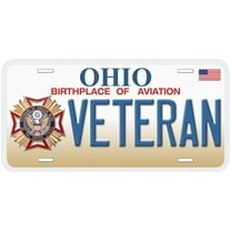 Ohio Veteran Novelty Car Auto License Plate - Walmart.com