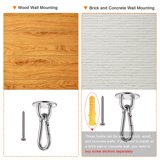 Uxcell Ceiling Hooks 304 Stainless Steel 33mm Round Plate U Shape Hooks ...