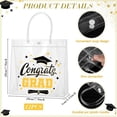 12 Pcs Graduation Gift Bags 2026 Congrats Grad Reusable Plastic Goodie ...