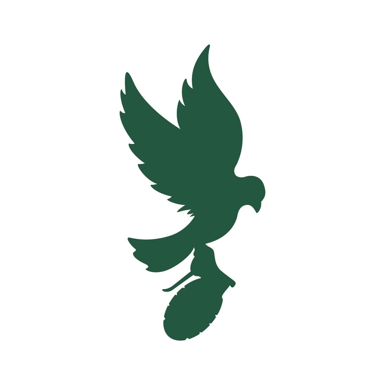 Dove And Grenade Sticker Decal Die Cut - Self Adhesive Vinyl ...