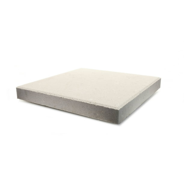 Pavestone 16" Square Limestone White Concrete Stepping Stone - Walmart.com