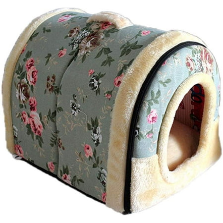 Cat Bed House Cave Self Warming Cat Cubby Enclosed for Cats Kittens ...
