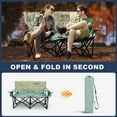 YOUNGWOOD Outdoor double chair, foldable and easy to store, indoor and ...