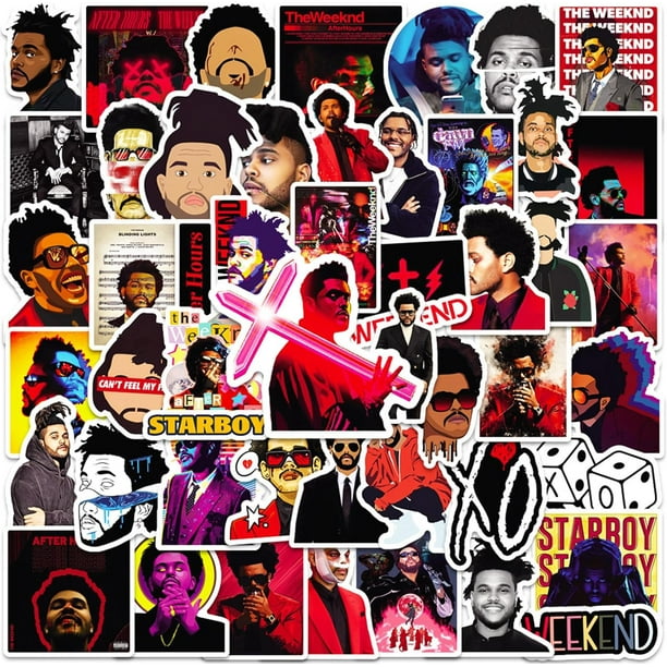 The Weeknd Stickers Pack, 50PCs, Aesthetic Vinyl Kids Sticker Decals, Stickers for Hydro Flask ...