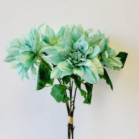 Teal Dahlia Bundle Artificial Flowers | Walmart Canada