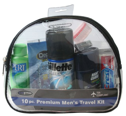 Handy Solutions, 10 pc. Premium Men's Travel Kit - Walmart.com