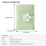 Cute Wallet Green Slim Wallet Tri-Fold Wallet PU Leather Purse Small ...
