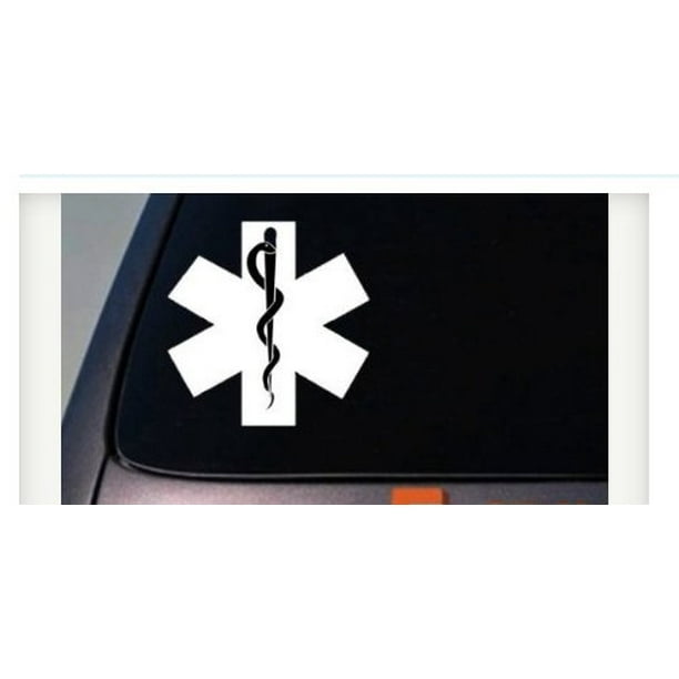 EMT Vinyl Car Window Decal Emergency Medical Snake Star Nurse Sticker 5 ...