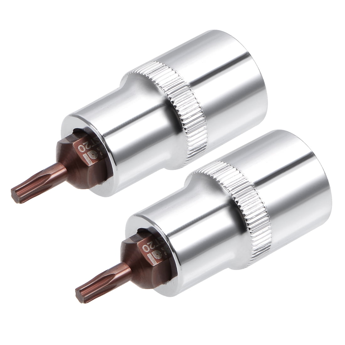 1/2-Inch Drive T20 Torx Bit Sockets S2 Steel 55mm Length 2 Pcs ...