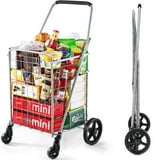 Wellmax WM99024S Grocery Utility Shopping Cart, Easily Collapsible and ...