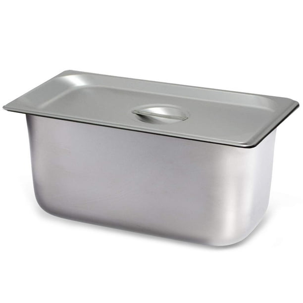 Stainless Steel Container Third Size, Steam Table Pan with Lid ...