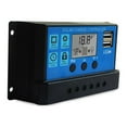 50A Solar Charge Controller, Upgraded Solar Panel USB Port Solar Panel Battery Intelligent ...
