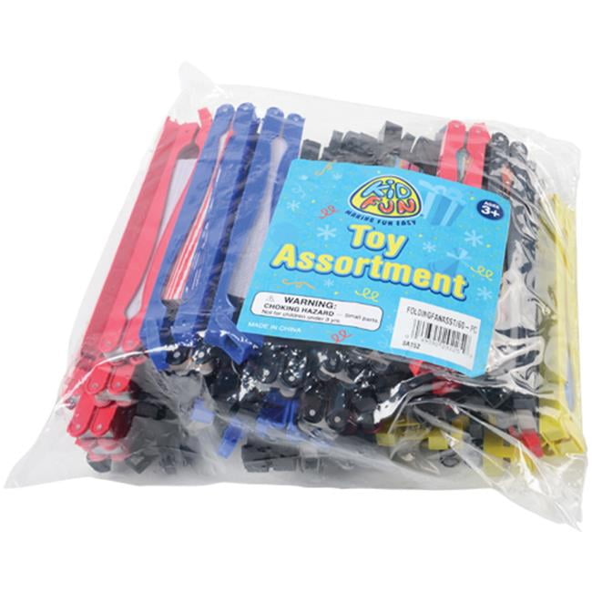 US Toy SA152 60 Piece Assorted Folding Fan Toy - Walmart.com