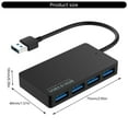 USB Version 4 Port Multiple Device Unifier Outlet and Play Splitter for Laptop Desktop PC ...