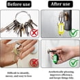 70 Pack Tough Plastic Key Tags with 10 Colors,Key Tags with Split Ring ...