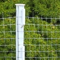 Garden Craft 48in H Molded White Plastic Step-in Post, Fence Post ...
